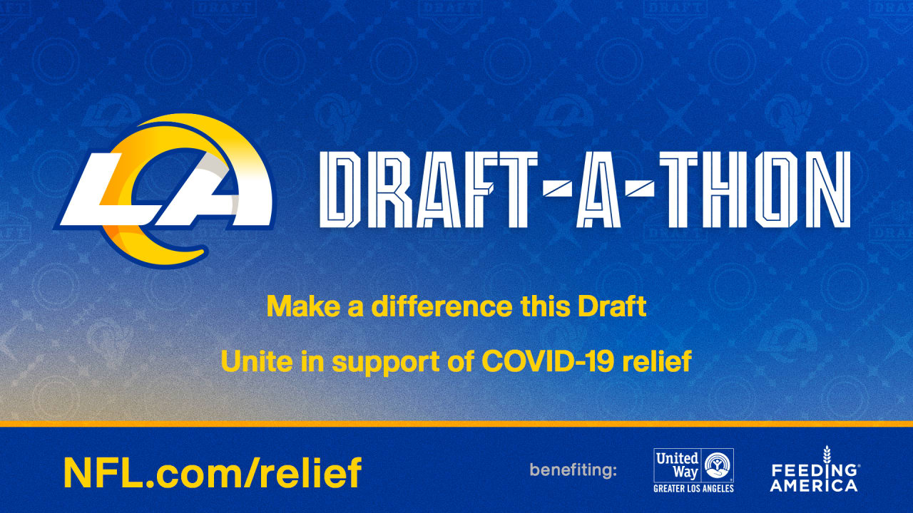 Rams to support United Way and Feeding America during 2020 NFL Draft-A-Thon