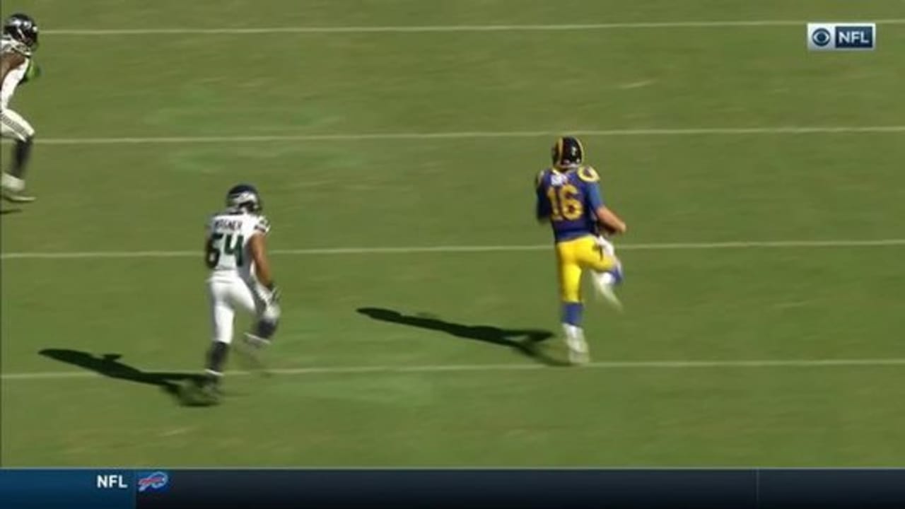 Goff Shows the Seahawks His Wheels