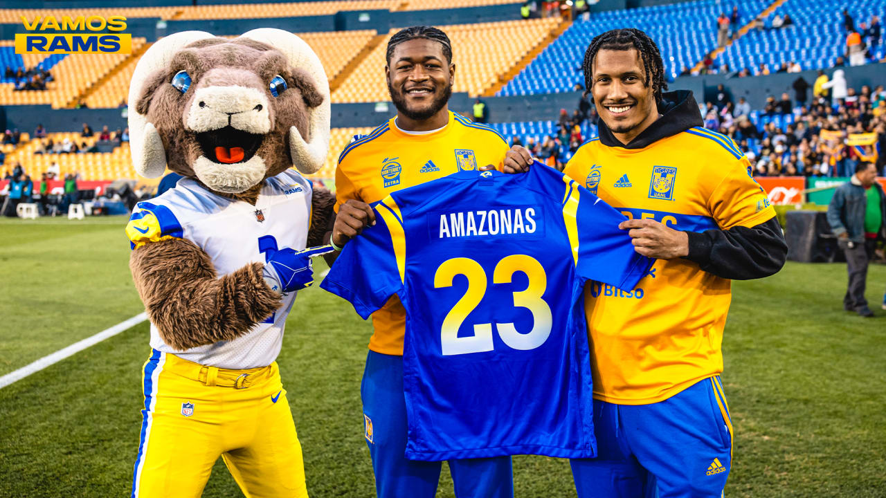 Los Angeles Rams linebacker Ernest Jones and safety Quentin Lake visit ...