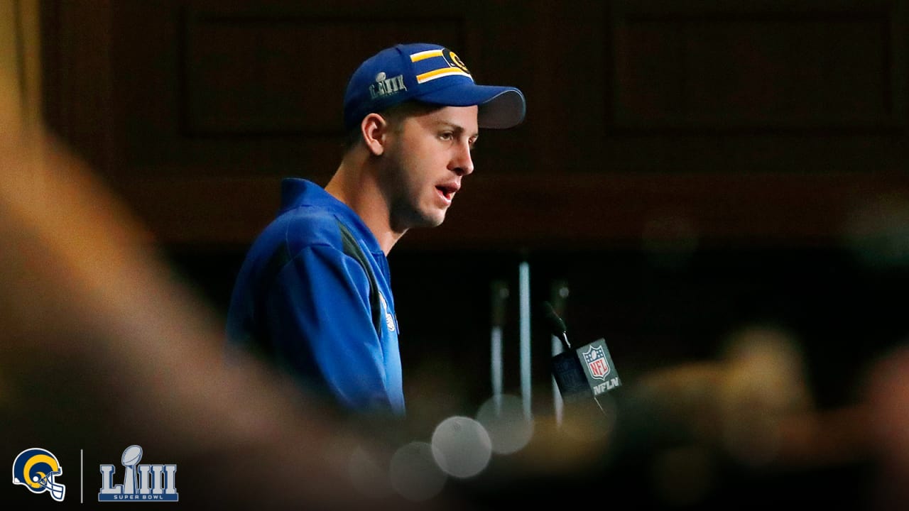 Goff striving to stay consistent during frenzy of Super Bowl week