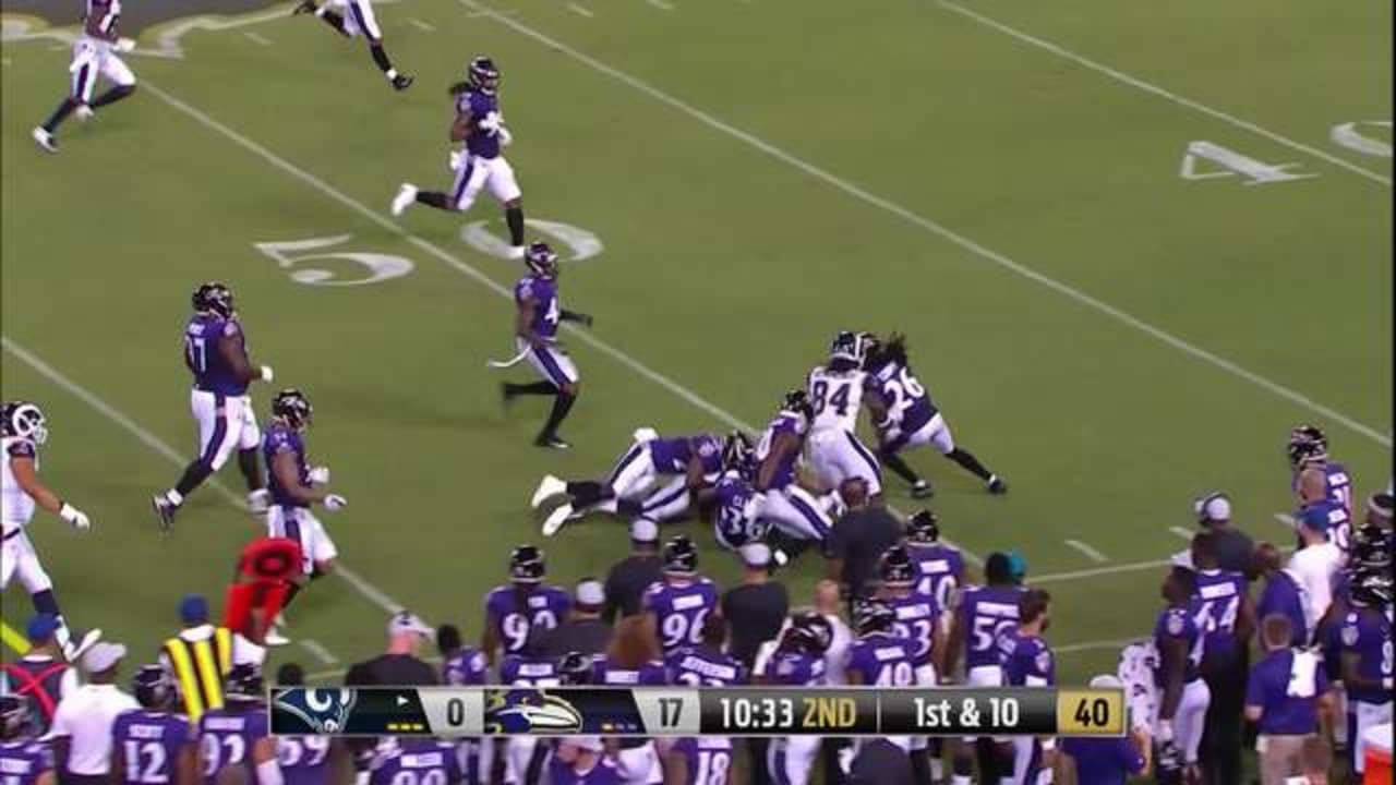 Justin Davis Speeds By Defenders For a 17-yard Gain