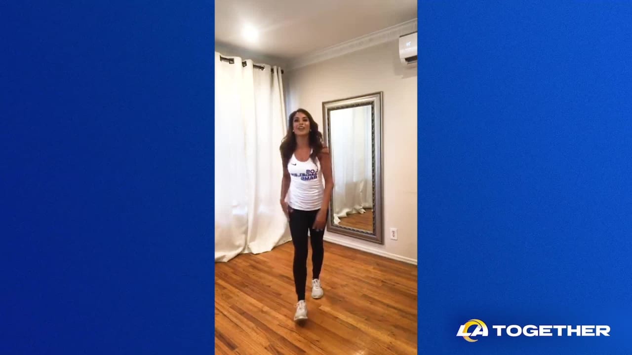 Rams Cheerleaders: Justene A. welcome dance