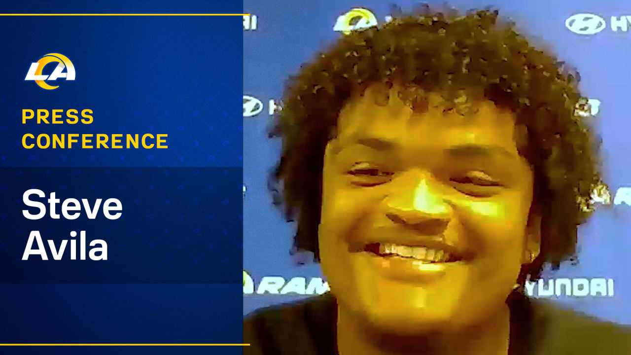 Los Angeles Rams Press Conference | Steve Avila on starting in first NFL regular season game ...
