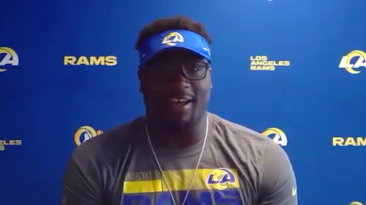 Rams defensive lineman Bobby Brown III on meeting Aaron Donald, rookie ...