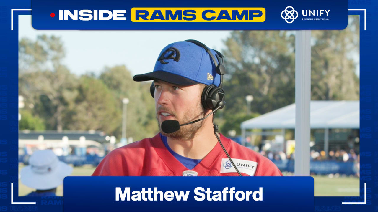 Los Angeles Rams Inside Rams Camp - Quarterback Matthew Stafford talks about setting a high ...