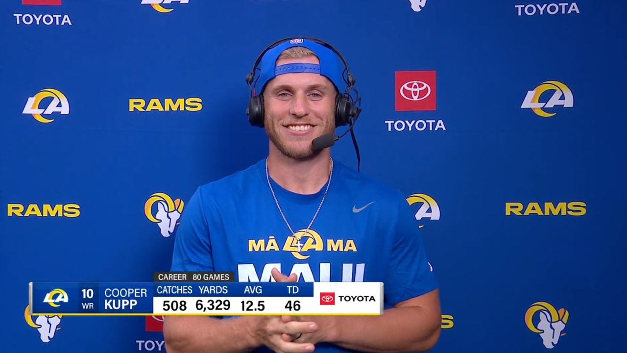 Los Angeles Rams wide receiver Cooper Kupp in-game interview during Preseason Week 2 game vs ...