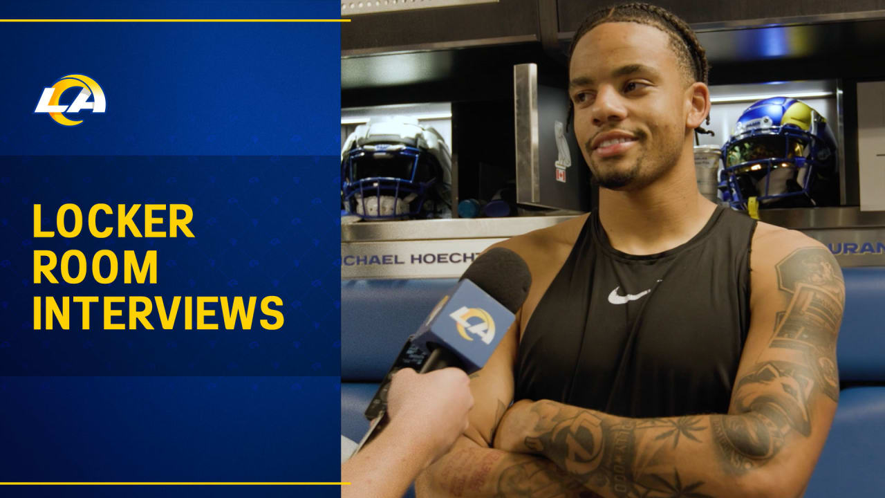 Los Angeles Rams defensive back Cobie Durant locker room interview ...
