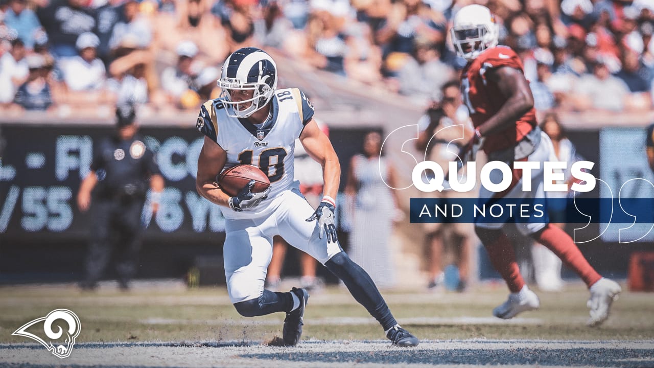 Quotes & Notes 11/2/18: Kupp Named Honorary Captain for Week 9, Fowler ...