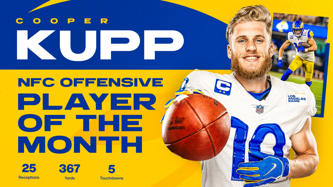 Rams wide receiver Cooper Kupp named September's NFC Offensive Player ...