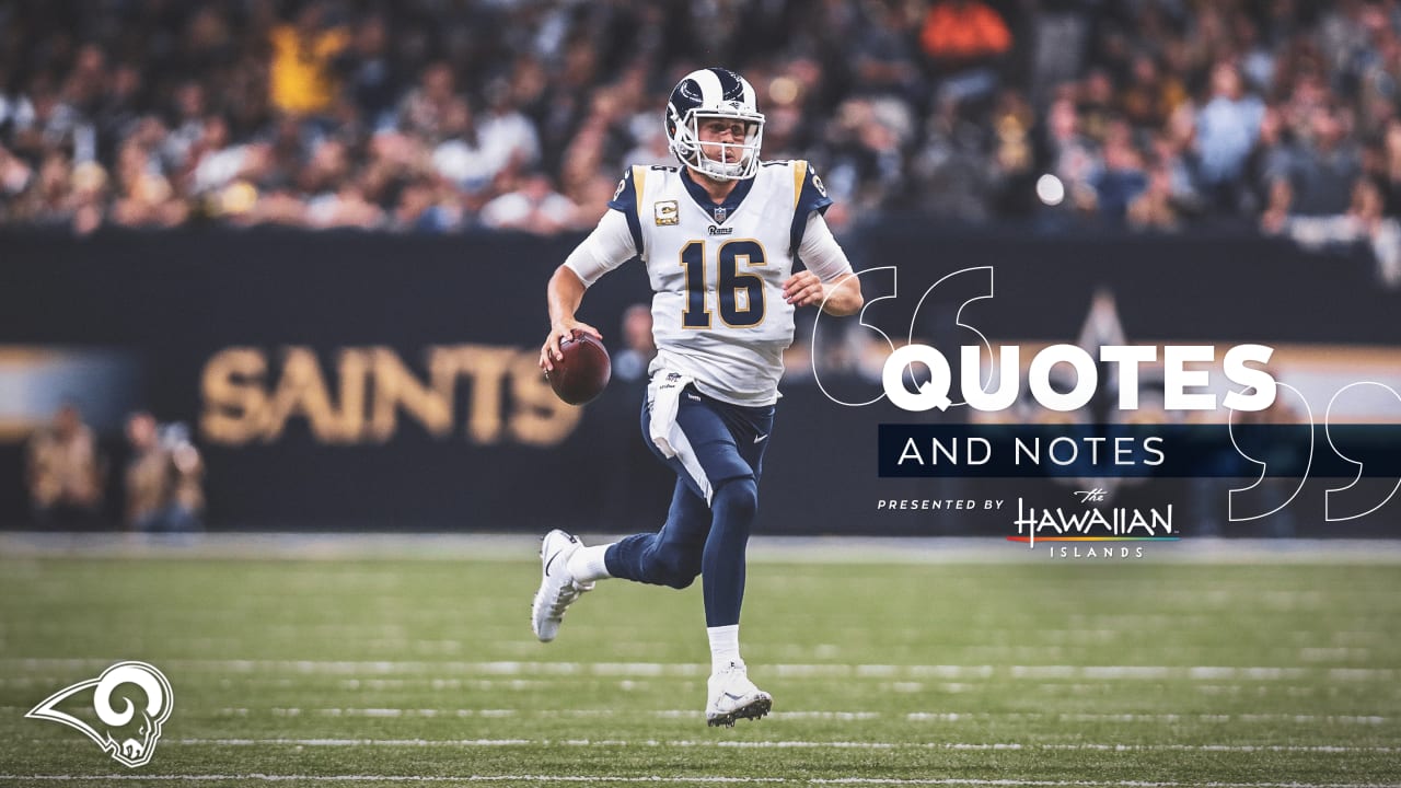 Quotes & Notes 1/18: Why have the Rams performed well on the road under ...