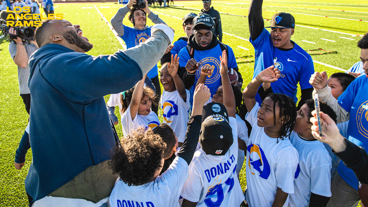 Aaron Donald hosts football camp for local youth at Dymally High School ...