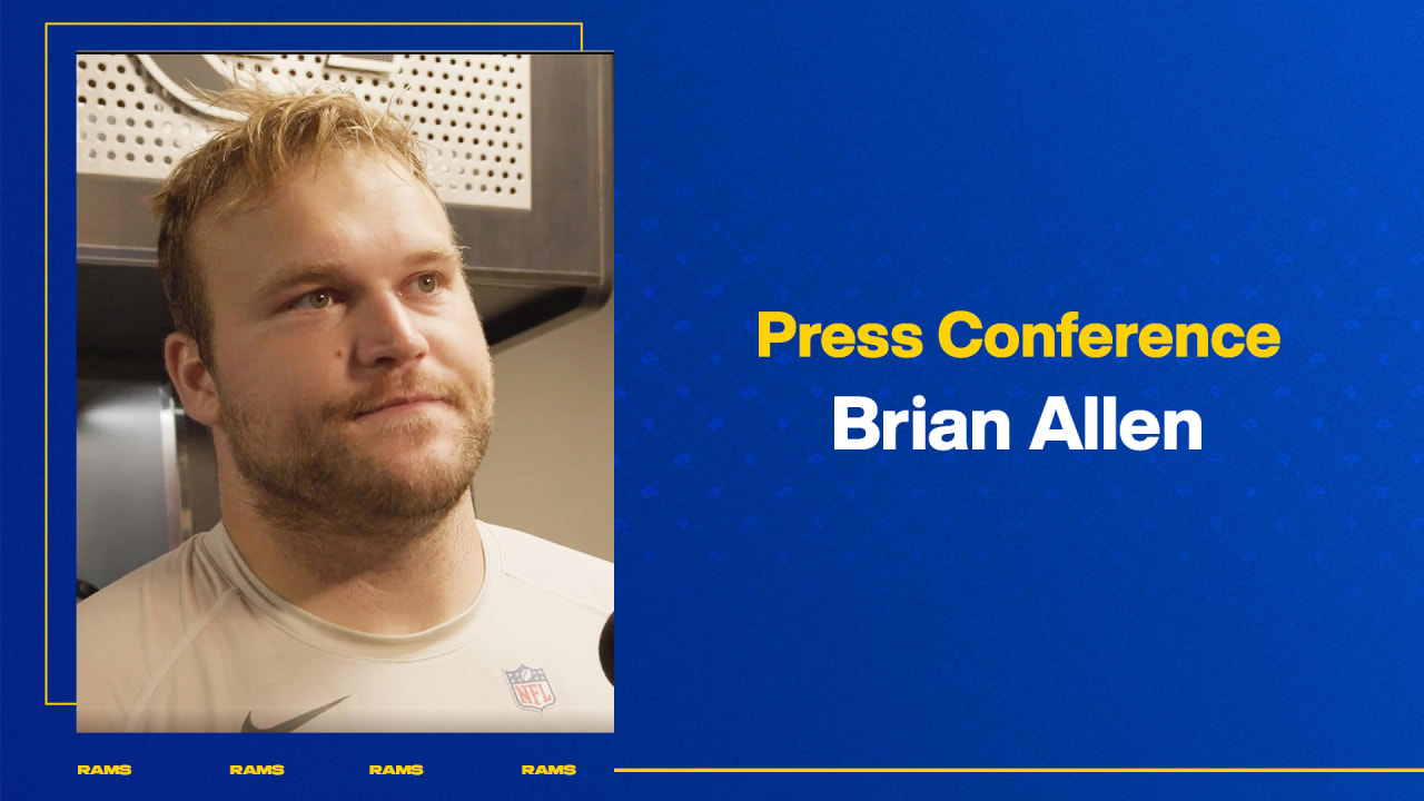 Los Angeles Rams center Brian Allen open locker room availability Week ...