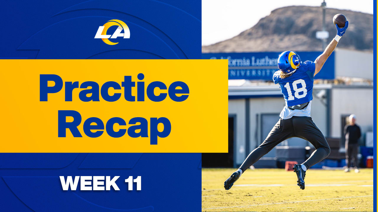 Los Angeles Rams Practice Recap | Week 11 vs. New Orleans Saints ...