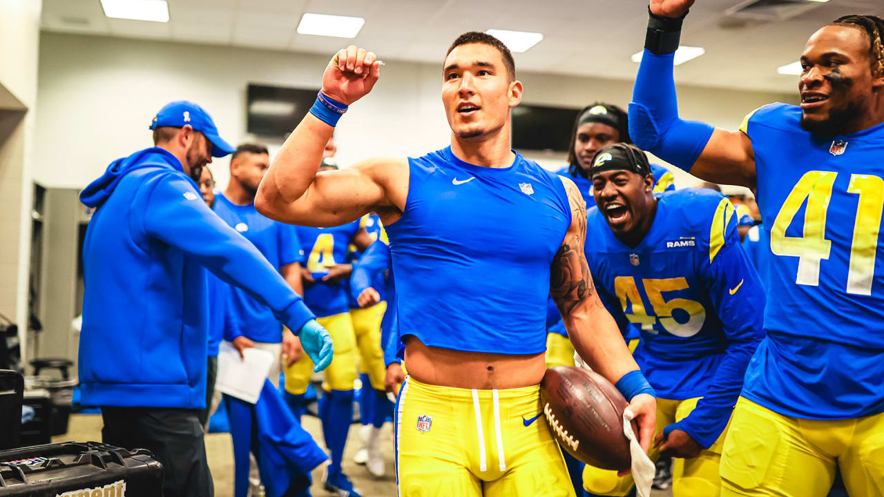 Victory Speech: Sean McVay hands game ball to Rams S Taylor Rapp after ...