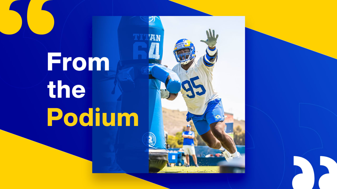 From the Podium: Rams head coach Sean McVay, cornerback Robert Rochell ...