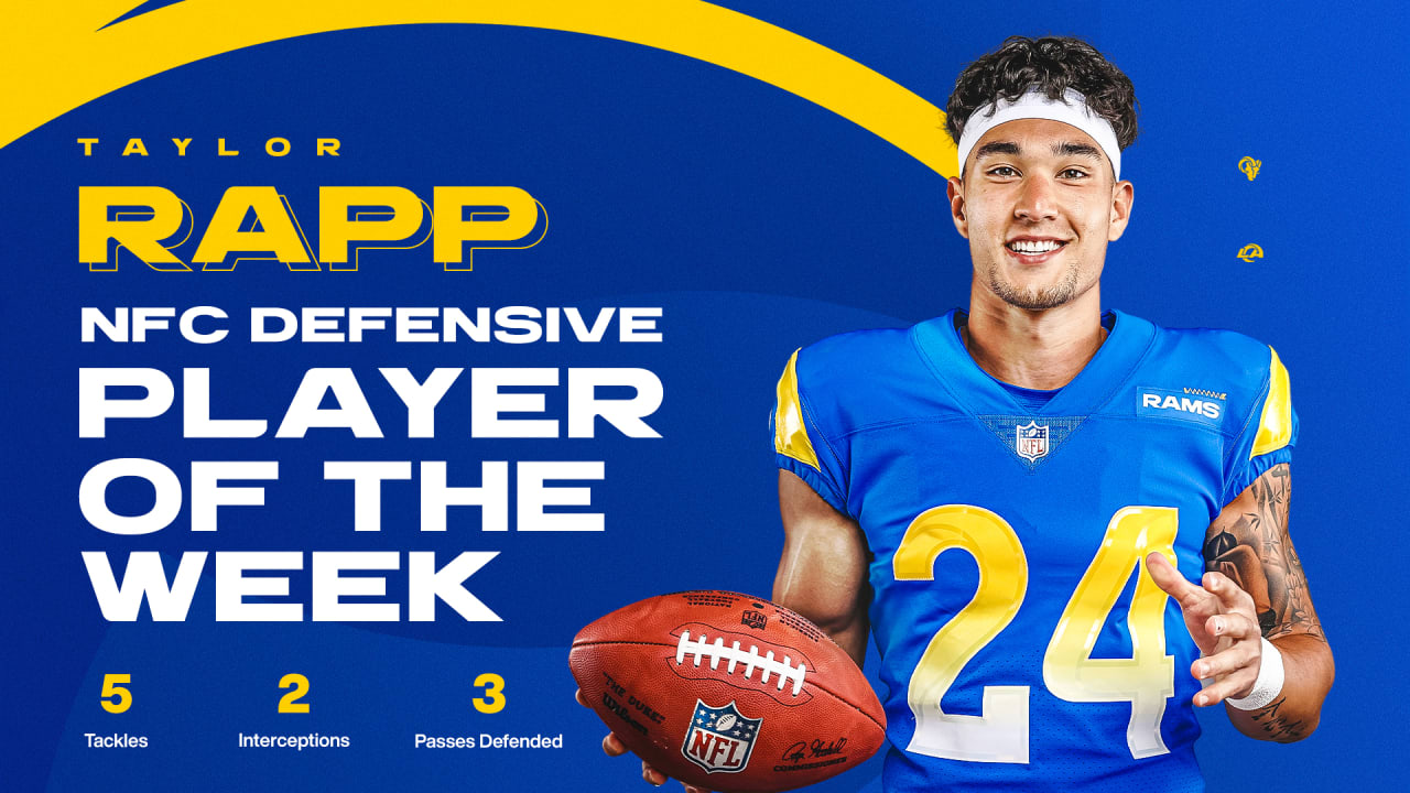 Rams safety Taylor Rapp named NFC Defensive Player of the Week for Week 6