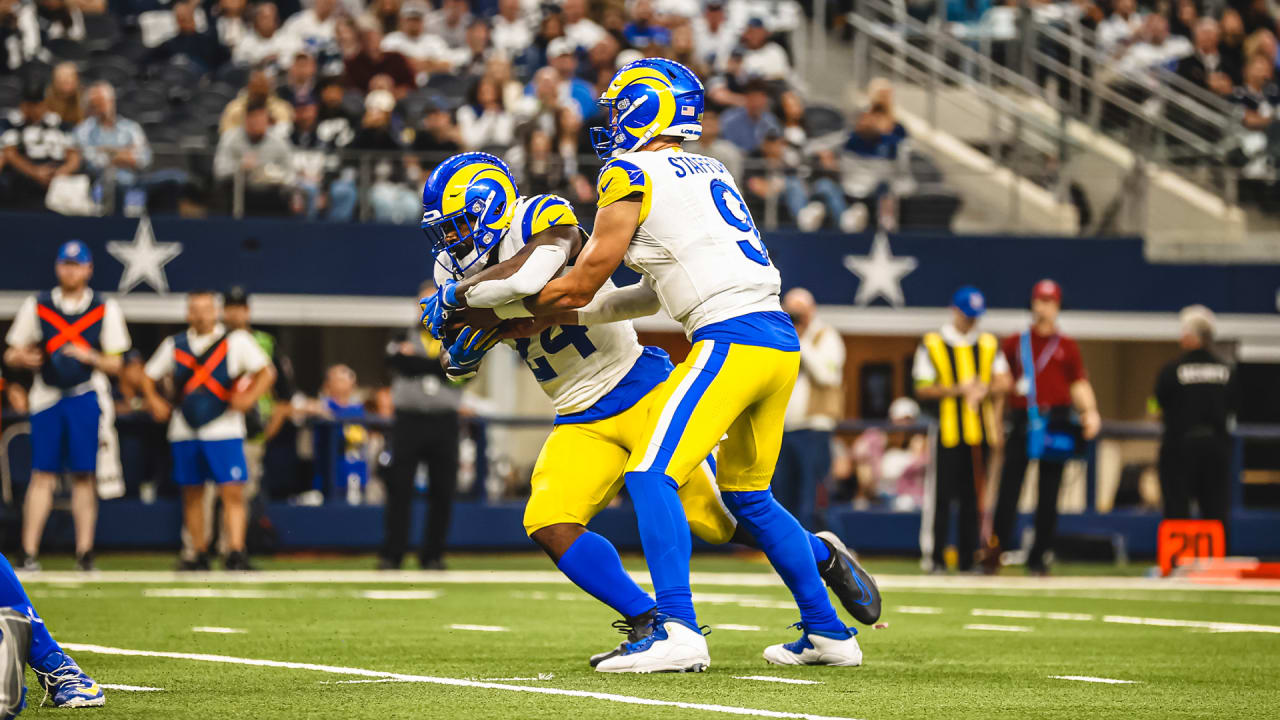 Los Angeles Rams running back Royce Freeman gets his first touchdown as ...