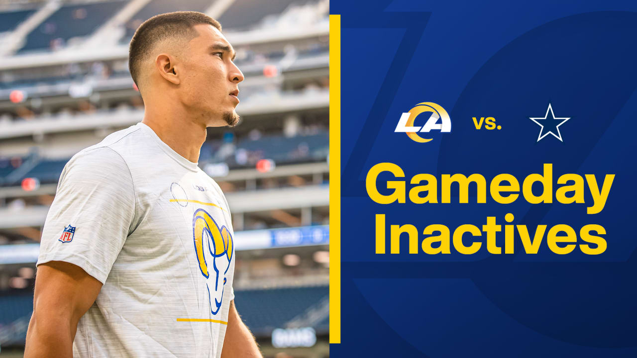 Cornerback David Long Jr. and safety Taylor Rapp among Rams' inactives ...