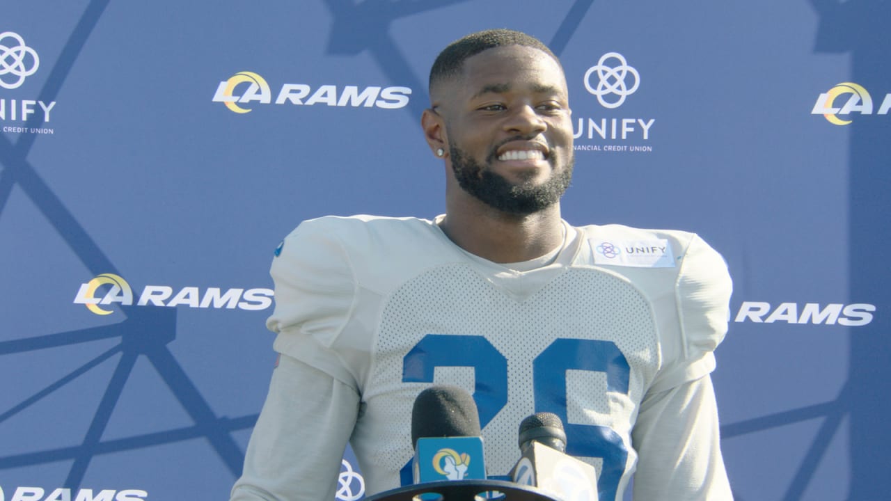 Rams safety Terrell Burgess on his first official Rams training camp ...
