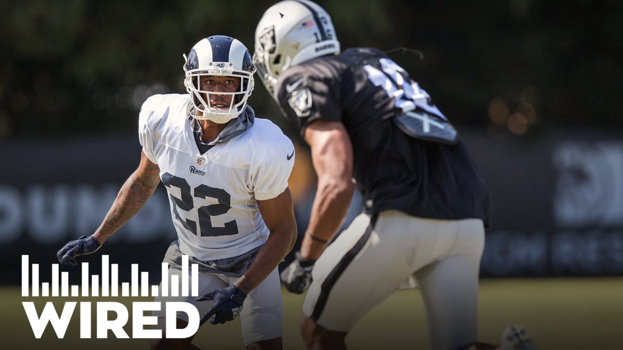 Wired: Marcus Peters during joint practice with Raiders