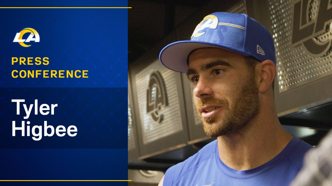 Los Angeles Rams Locker Room Availability | Tight end Tyler Higbee on ...