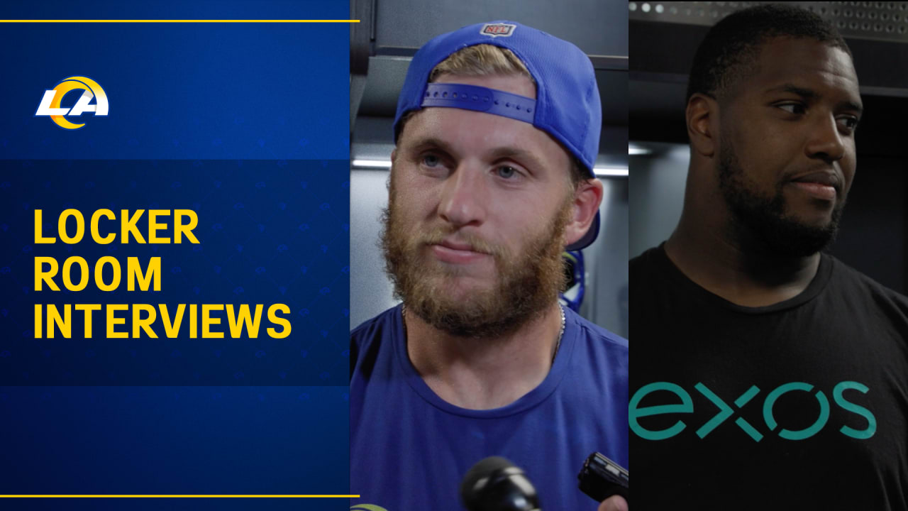 Los Angeles Rams wide receiver Cooper Kupp and nose tackle Kobie Turner ...