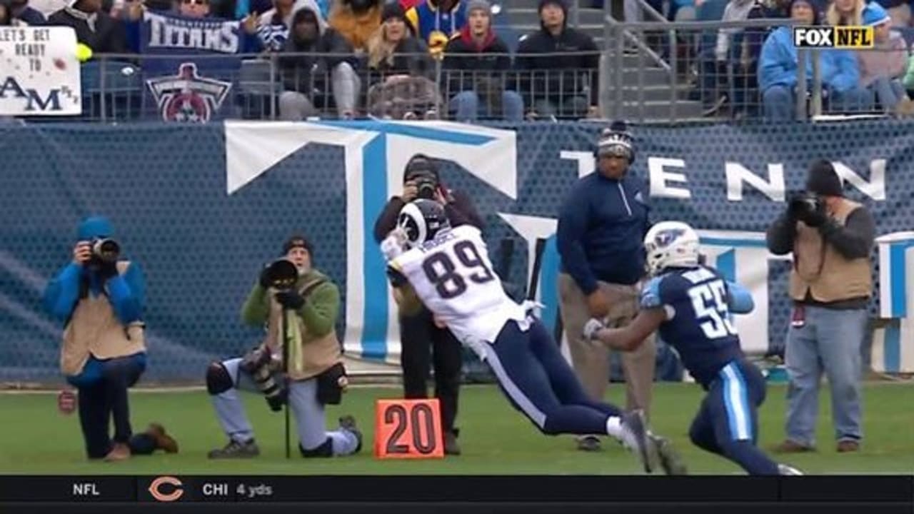 Rams TE Tyler Higbee makes spectacular catch for first down