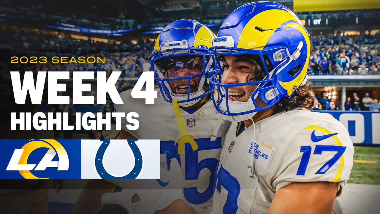 HIGHLIGHTS: Rams top plays vs. Colts in Week 4 | wide receiver Puka ...