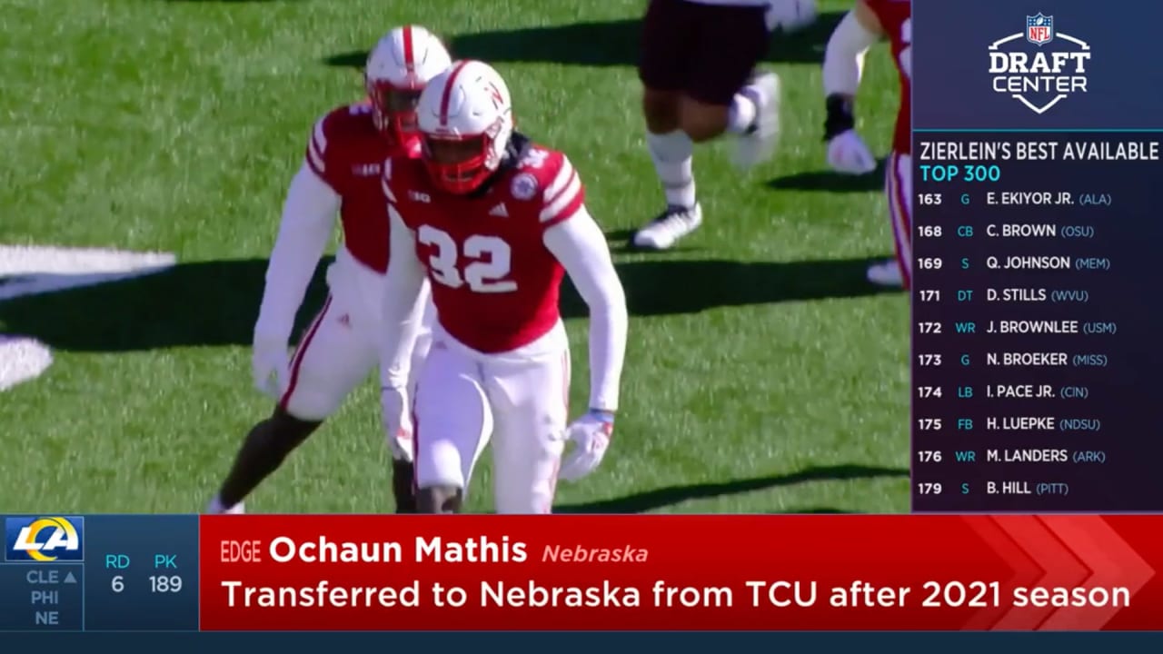 Los Angeles Rams select outside linebacker Ochaun Mathis with No. 189 ...
