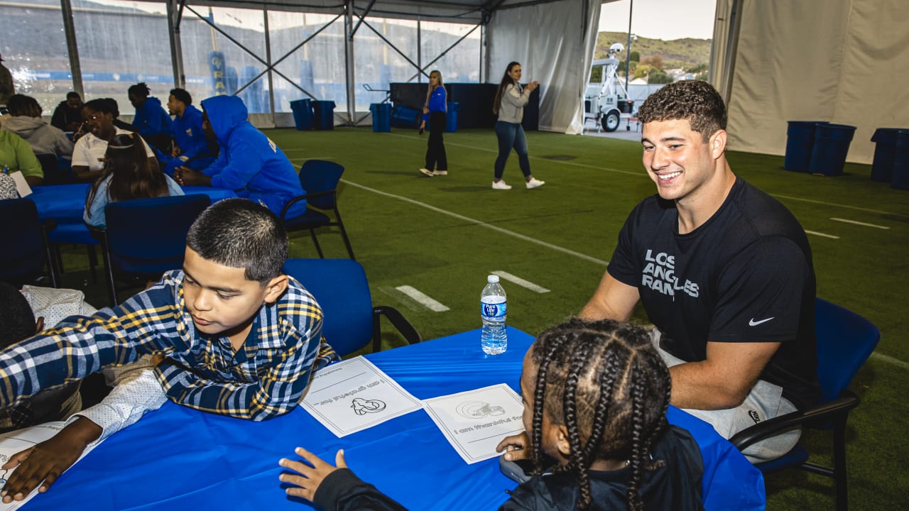 Rams host ‘Ramsgiving’ for Watts Rams youth football program at team’s ...