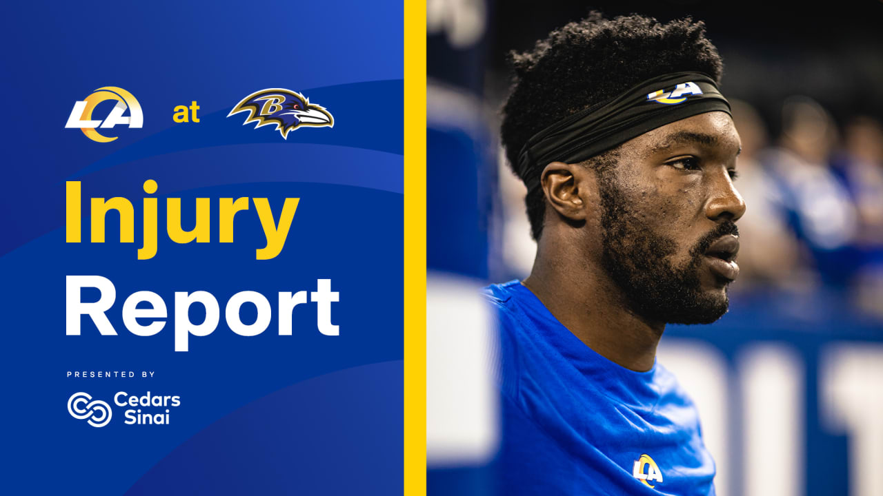 Injury Report 12/31: Rams safety Taylor Rapp, defensive lineman Greg ...