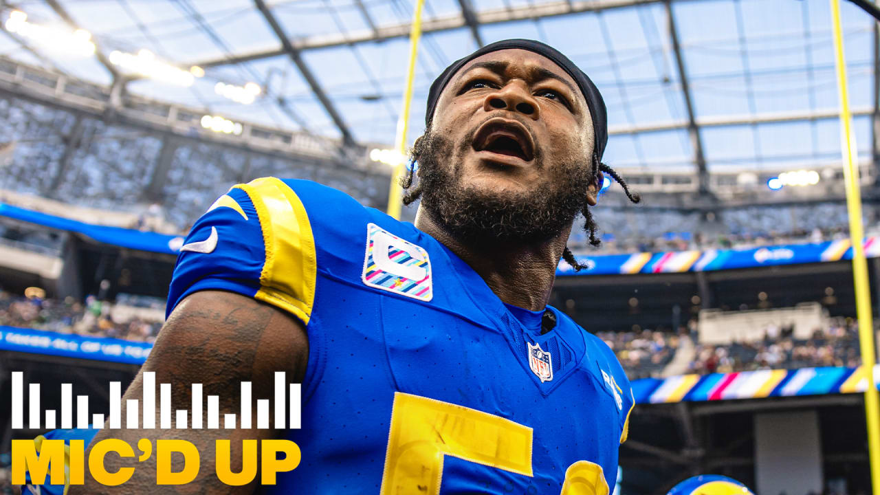 Los Angeles Rams Mic'd Up | Linebacker Ernest Jones Mic'd Up against ...