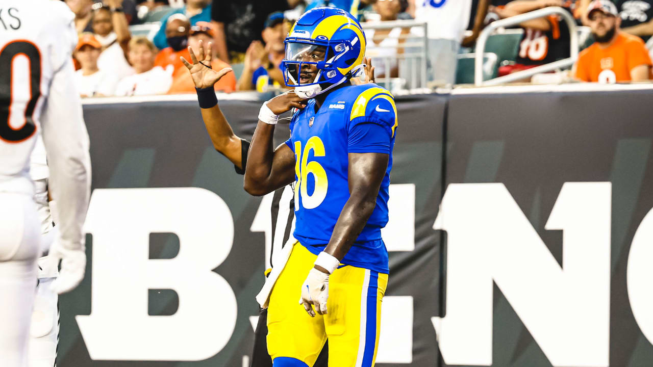 Highlights: Rams QB Bryce Perkins' field-reversing scramble ends in ...