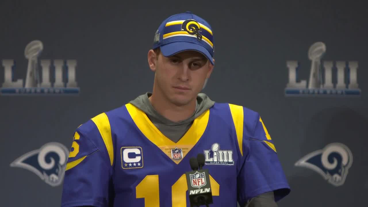 Goff on Super Bowl experience: "Understand that you want to be here"