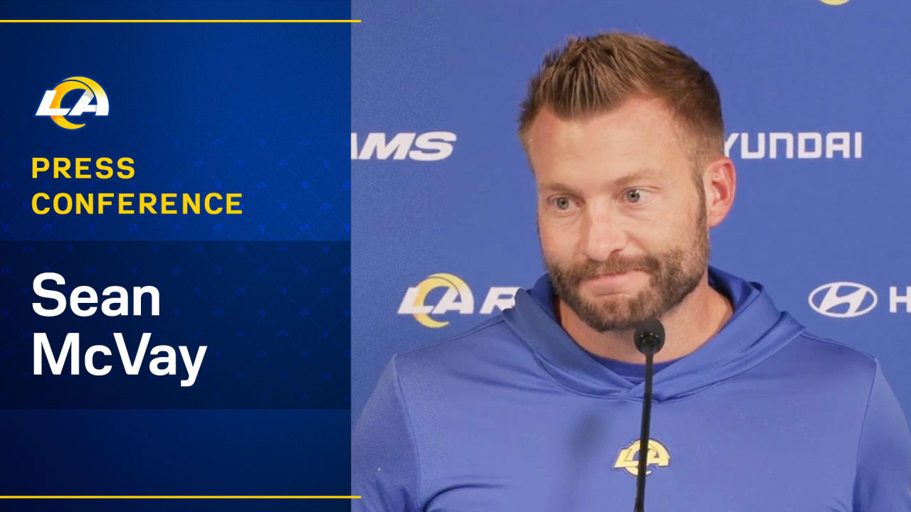 Rams head coach Sean McVay talks statuses of linebacker Ernest Jones ...