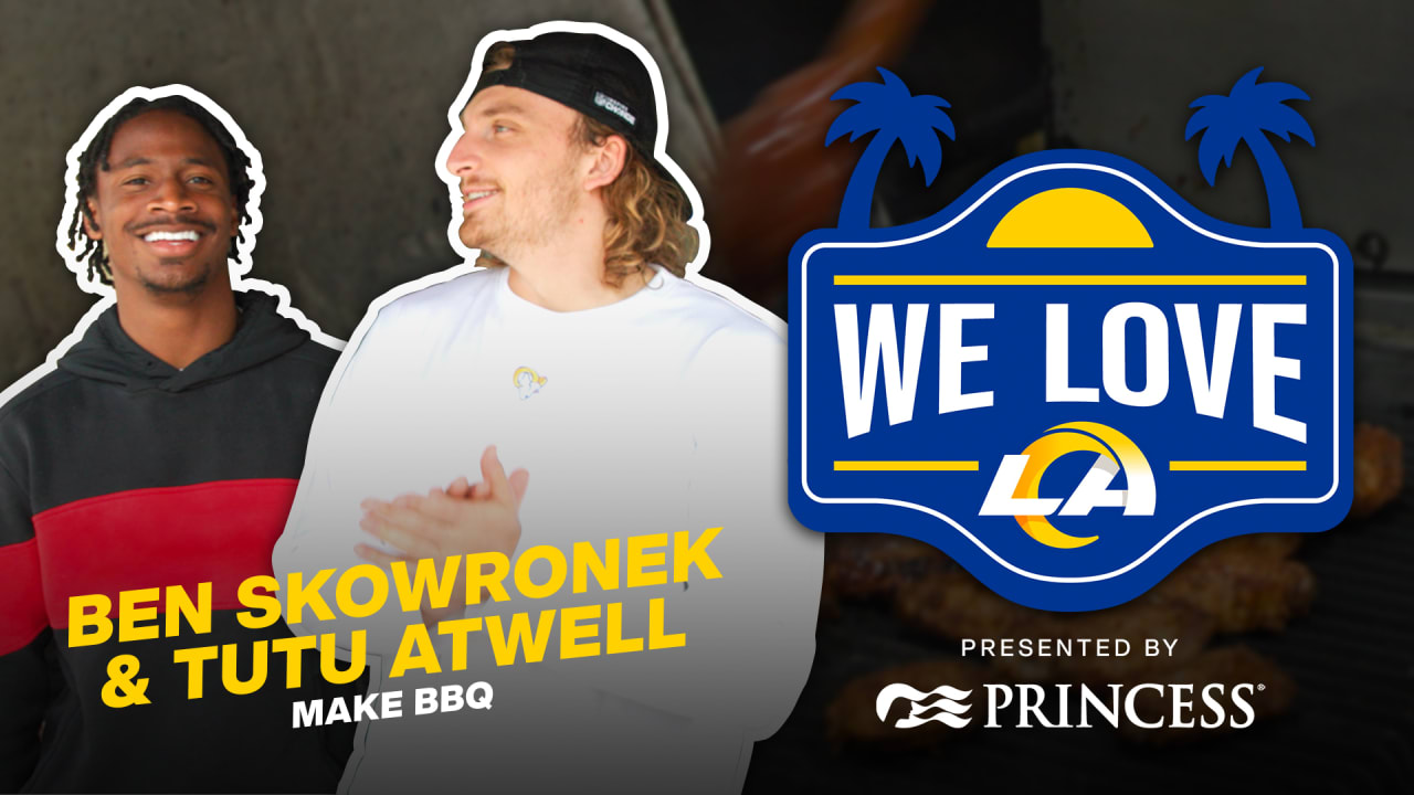 Los Angeles Rams wide receivers Ben Skowronek & Tutu Atwell learn how ...