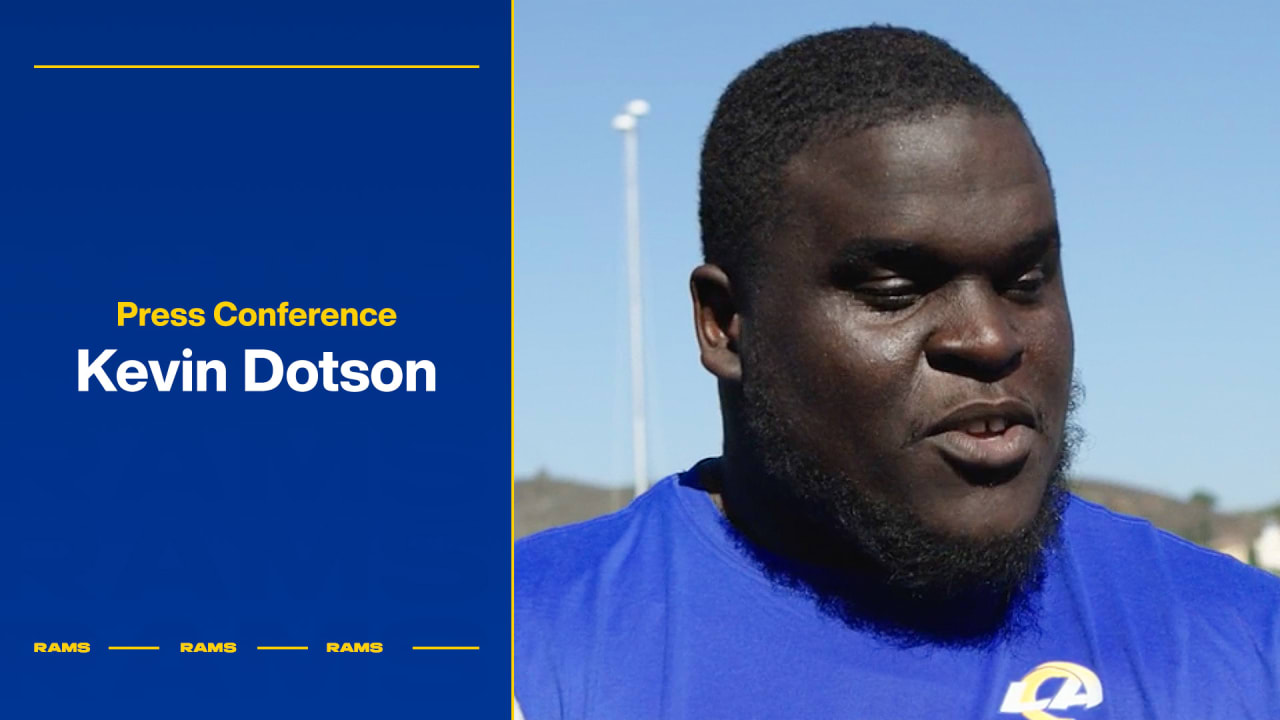 Los Angeles Rams Press Conference | Offensive lineman Kevin Dotson on ...
