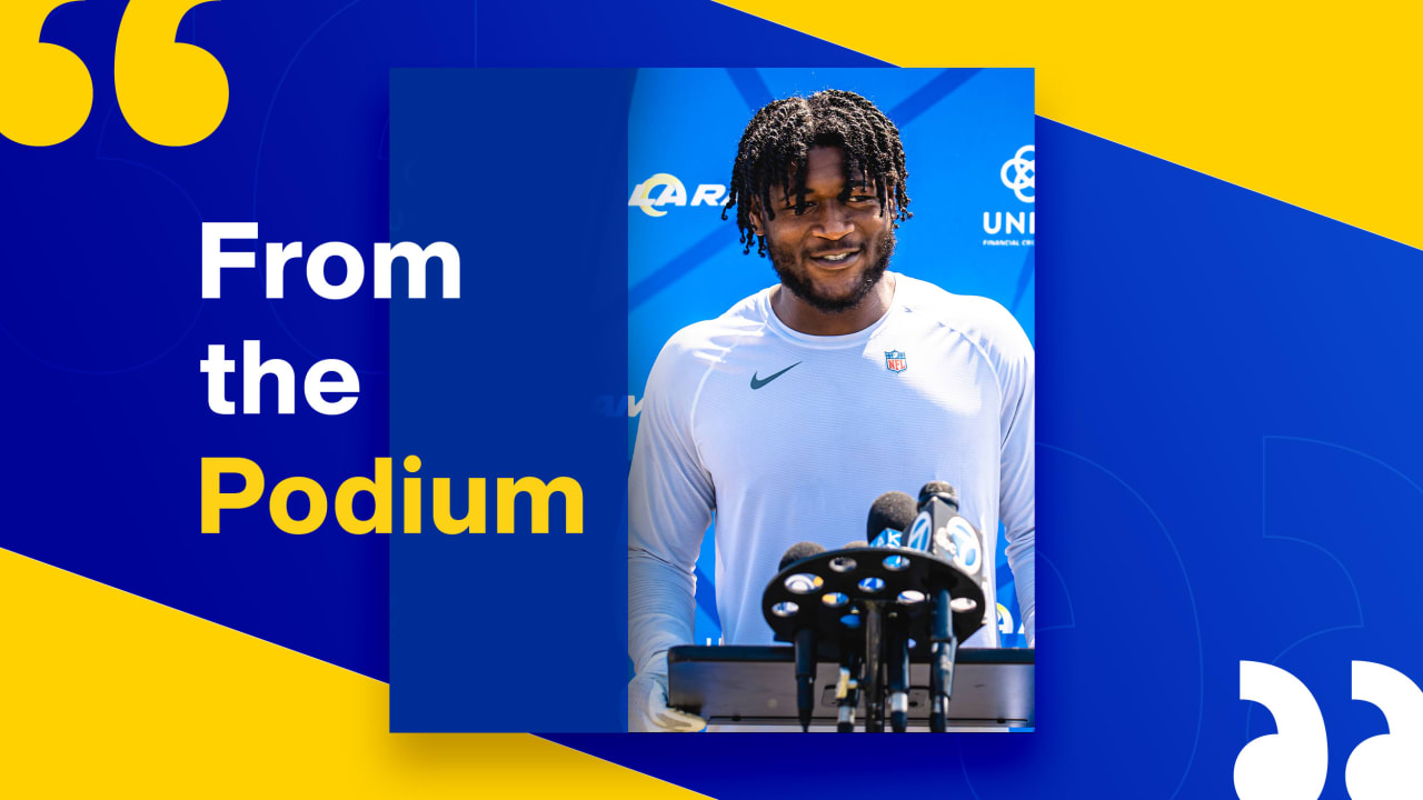 From the Podium: Rams head coach Sean McVay, linebacker Ernest Jones ...