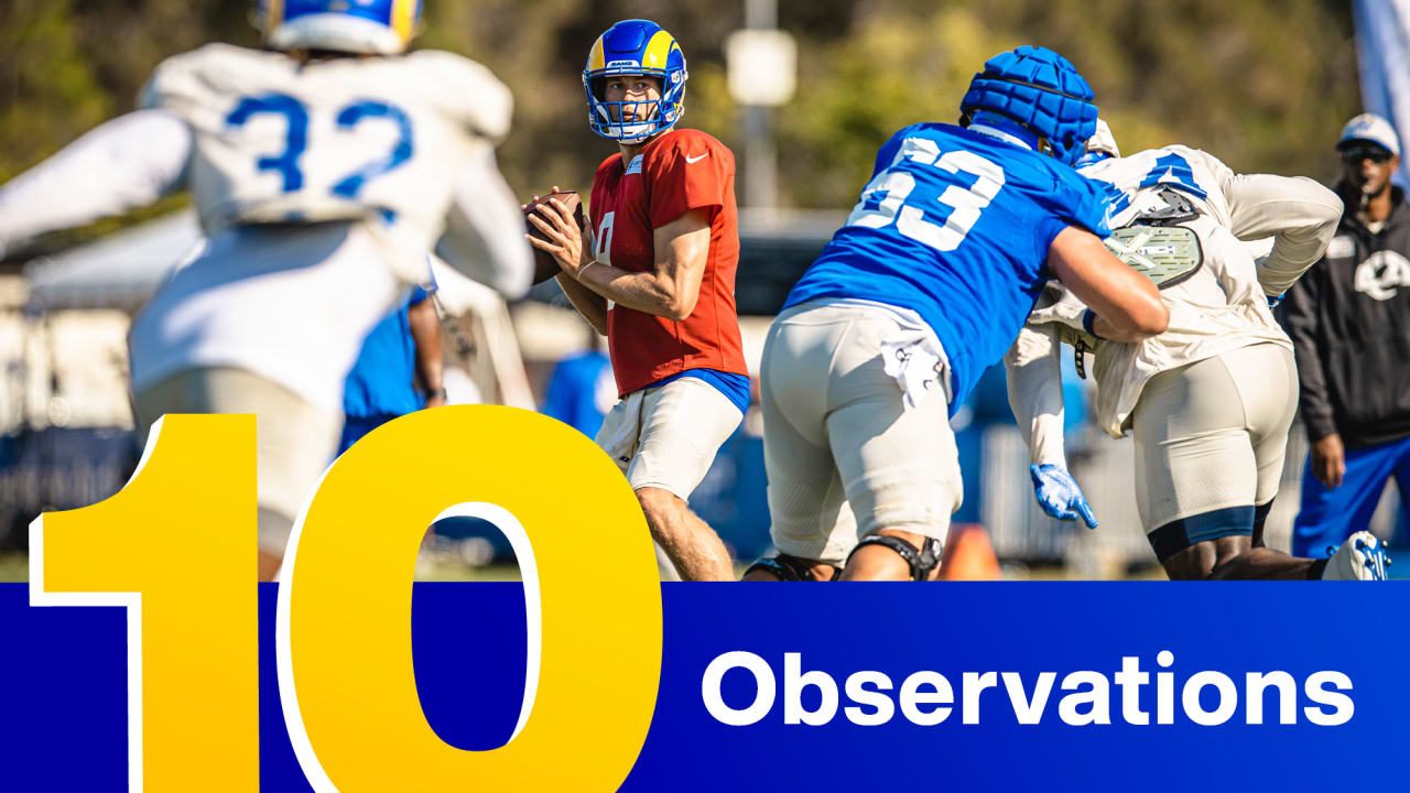 Quarterback Matthew Stafford going deep, outside linebackers' length ...