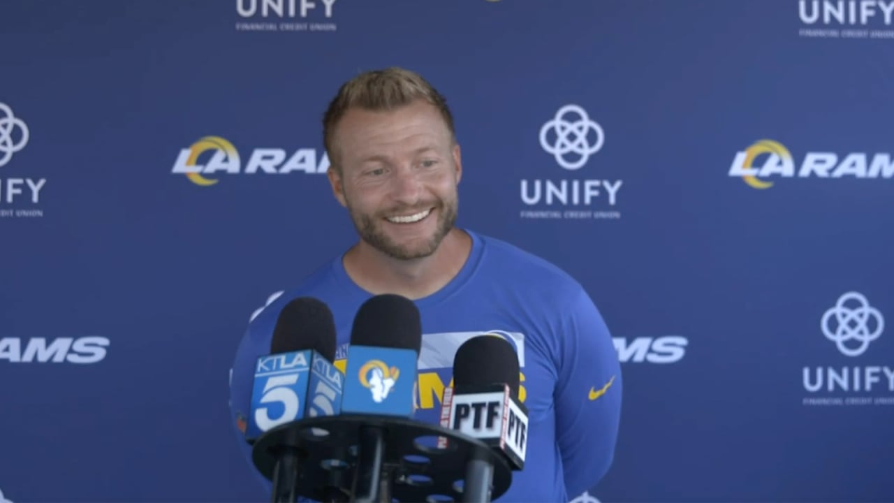 Rams head coach Sean McVay talks quarterback Bryce Perkins' skillset ...
