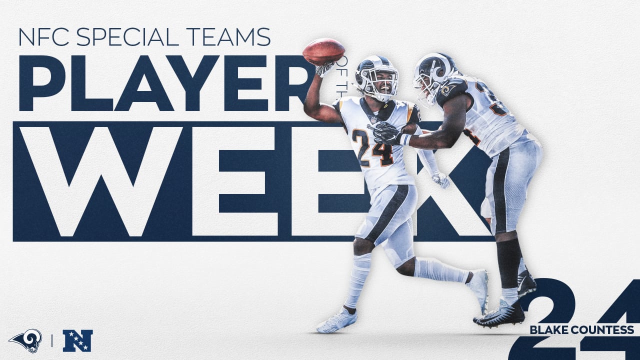 Blake Countess Named NFC Special Teams Player of the Week