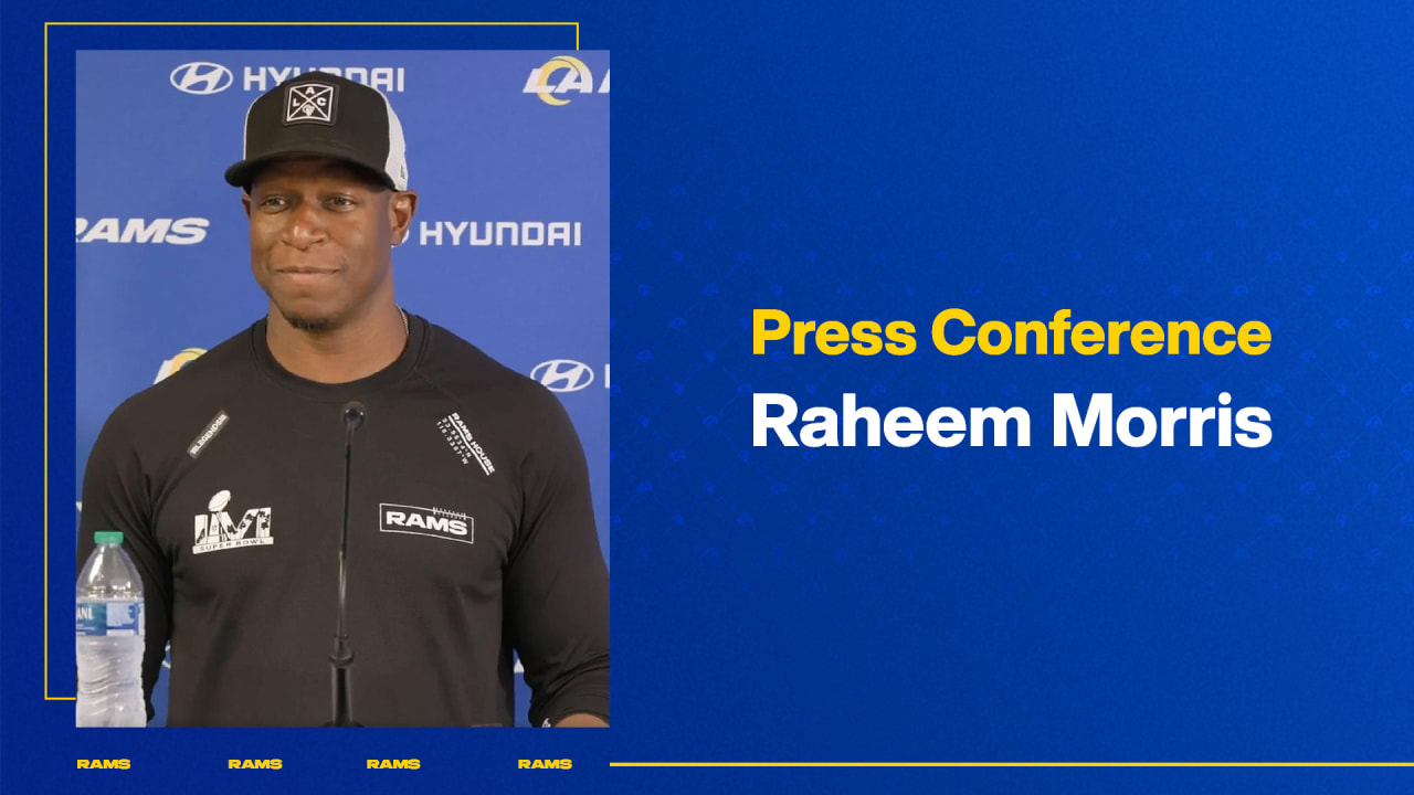 Rams defensive coordinator Raheem Morris talks outlook on outside ...