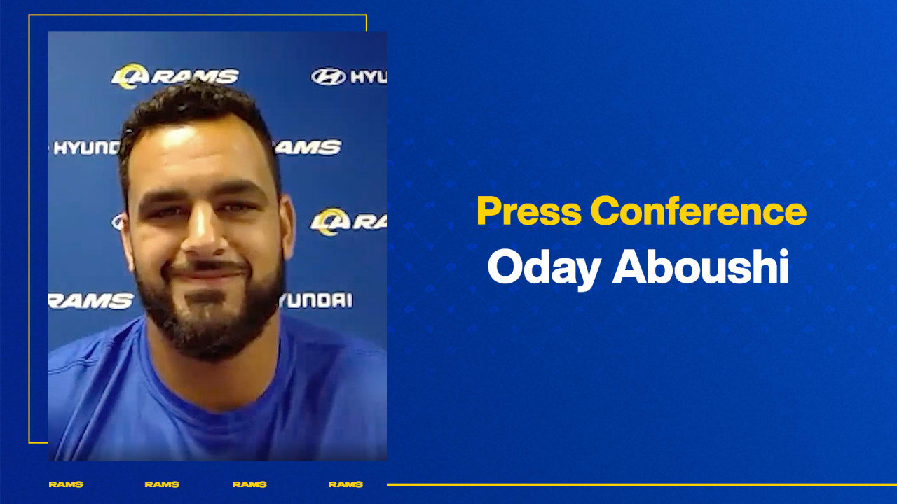 Rams guard Oday Aboushi talks stepping in at right guard vs. Panthers ...