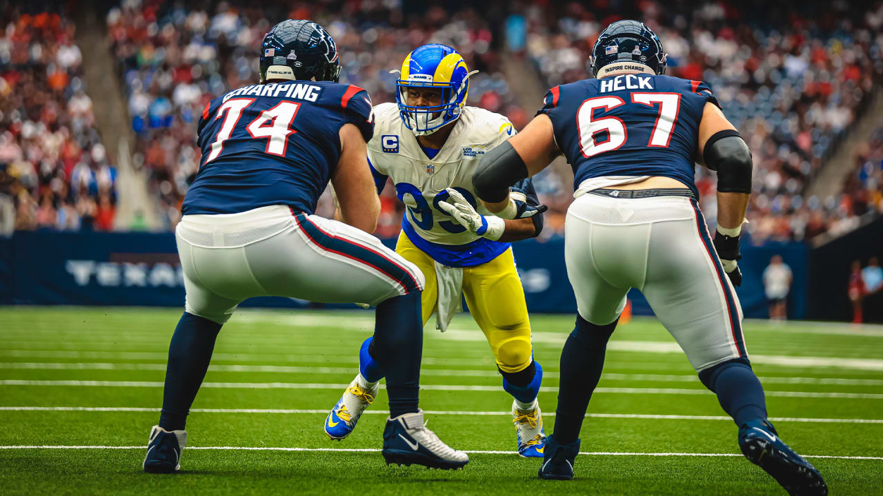 Highlights: Rams DL Aaron Donald sacks Texans QB Davis Mills in Week 8 ...