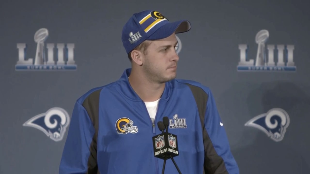 Goff talks keeping the same routine ahead of the Super Bowl