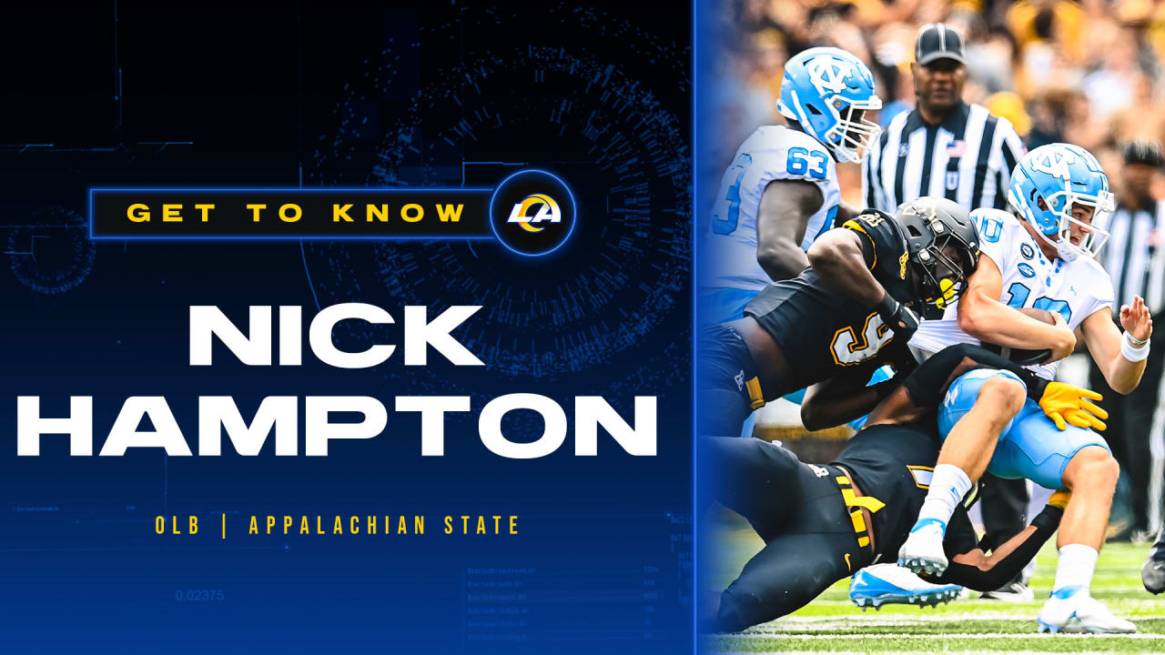 Get to know Appalachian State outside linebacker Nick Hampton | Pick 161