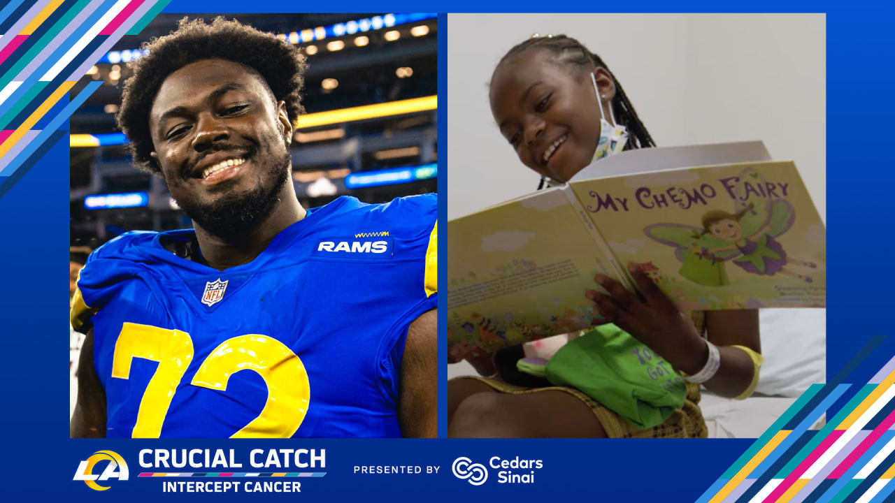 Tremayne Anchrum's volunteer work with kids undergoing chemo | Rams ON ...
