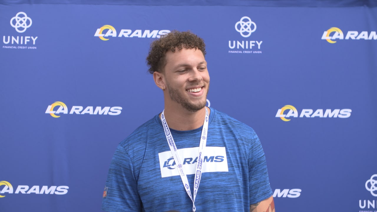 Rams tight end Jacob Harris on learning tight end position, goals for ...