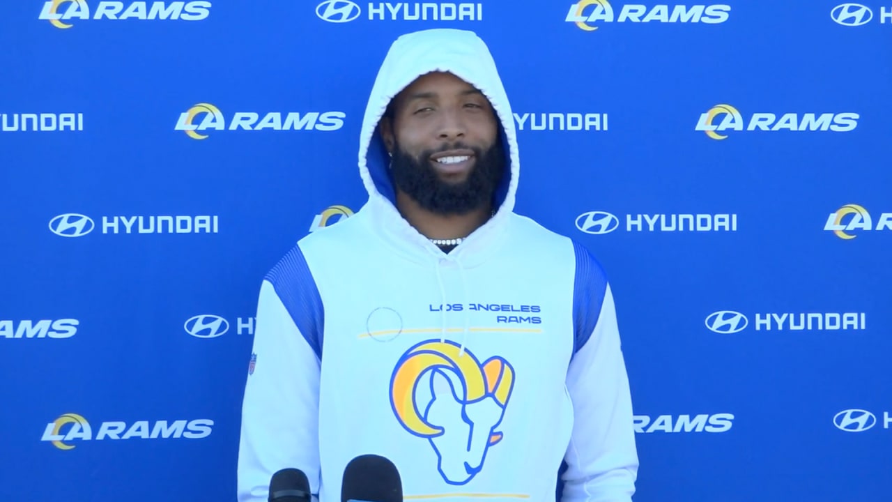 Rams wide receiver Odell Beckham Jr. talks touchdown celebration vs ...
