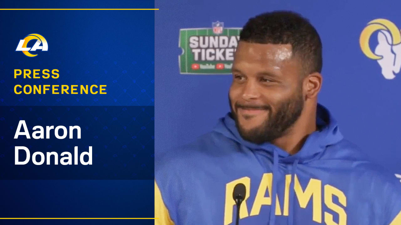 Los Angeles Rams Press Conference | Aaron Donald talks Super Bowl LVI ...